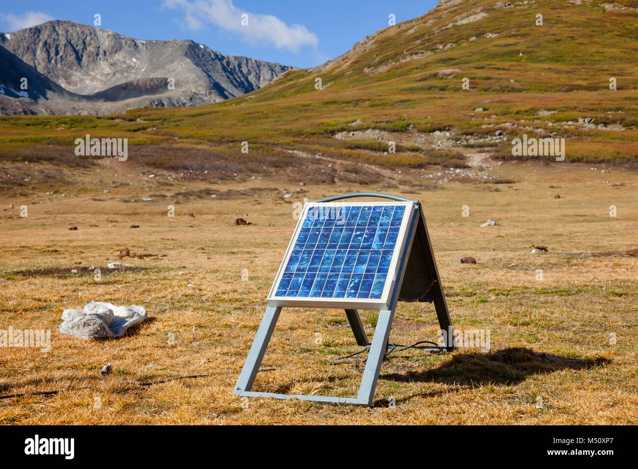 Portable solar panel system absorbing sunlight generating electricity ...