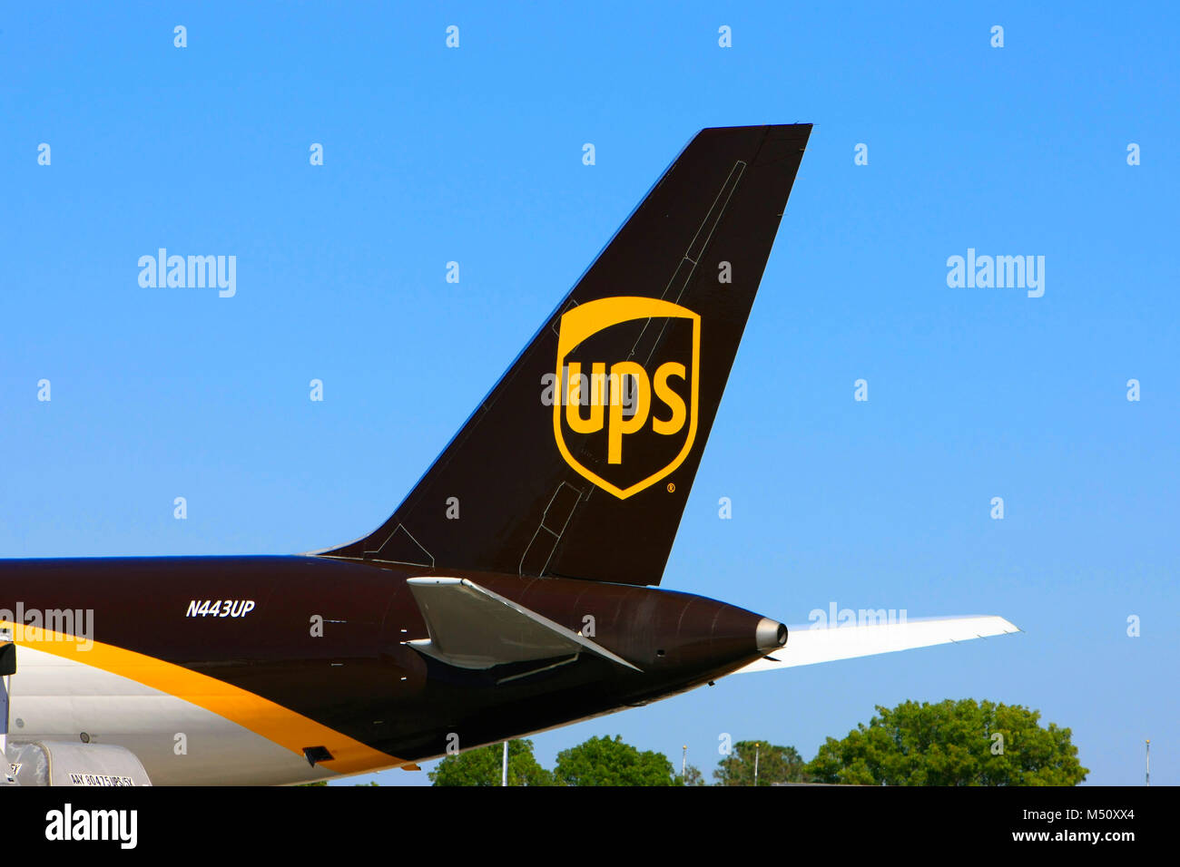 UPS Cargo plane awaiting loading at Fort Myers International Airport in ...