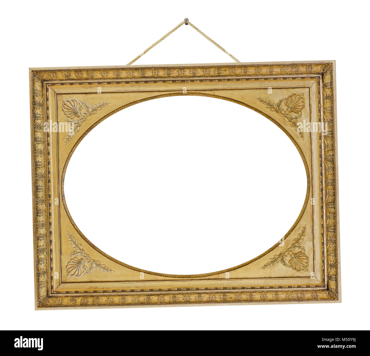 Rope oval frame Cut Out Stock Images & Pictures - Alamy
