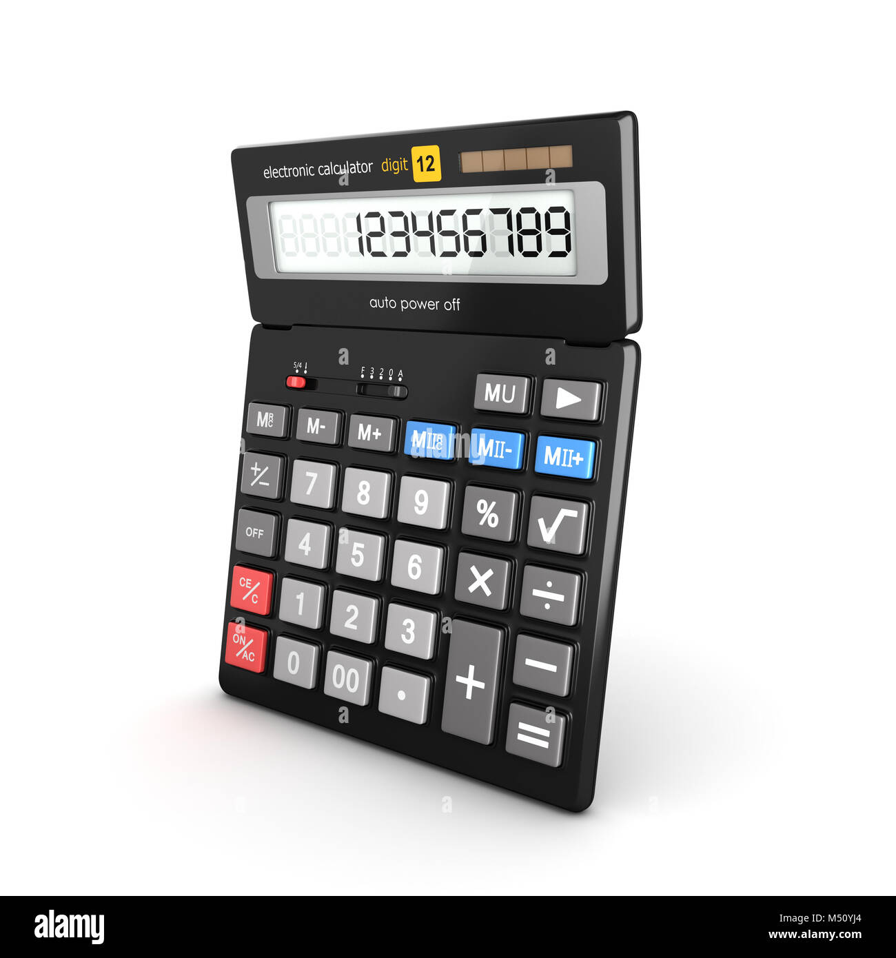 3d rendering calculator Stock Photo - Alamy