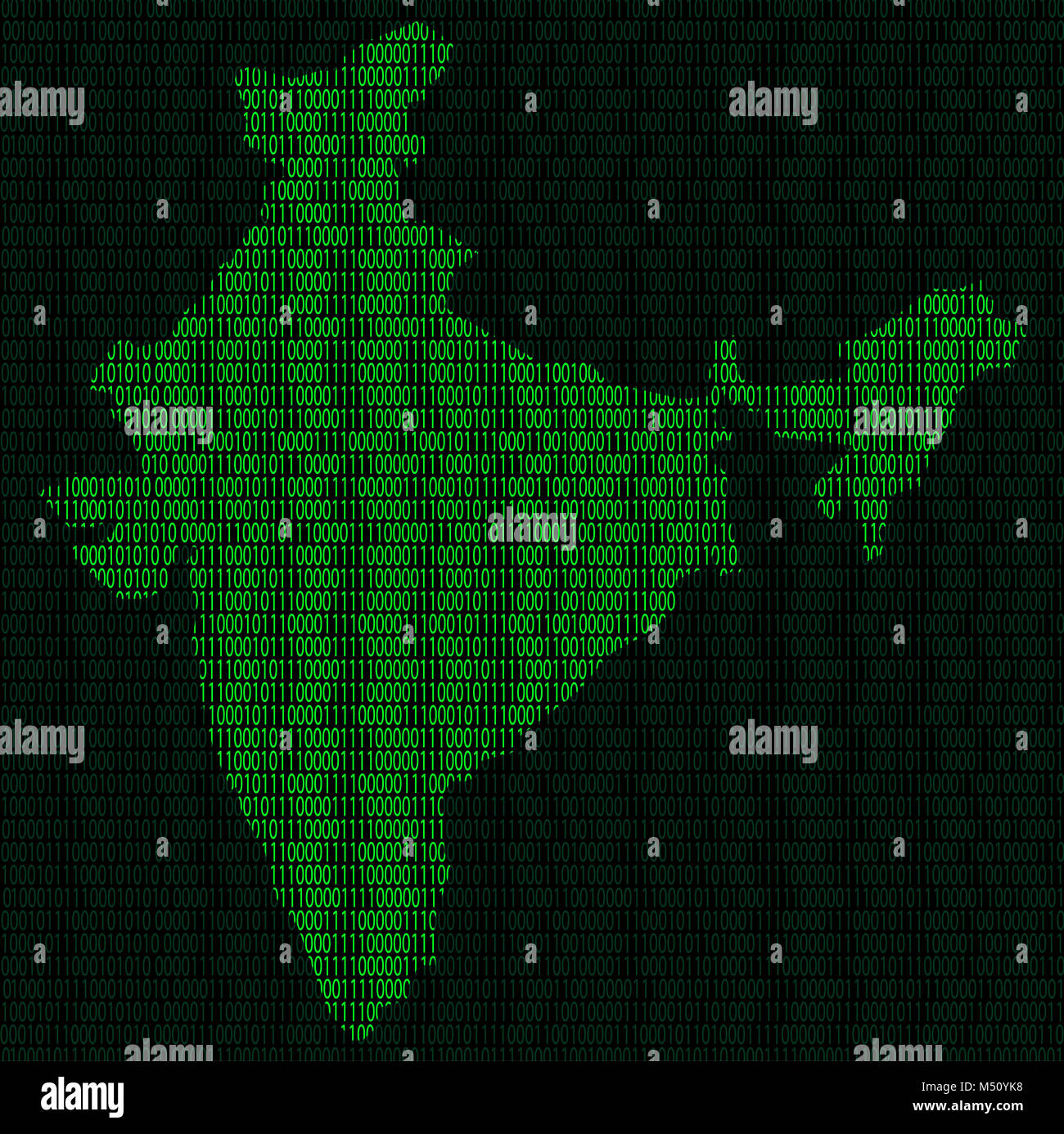 Binary silhouette hi-res stock photography and images - Alamy