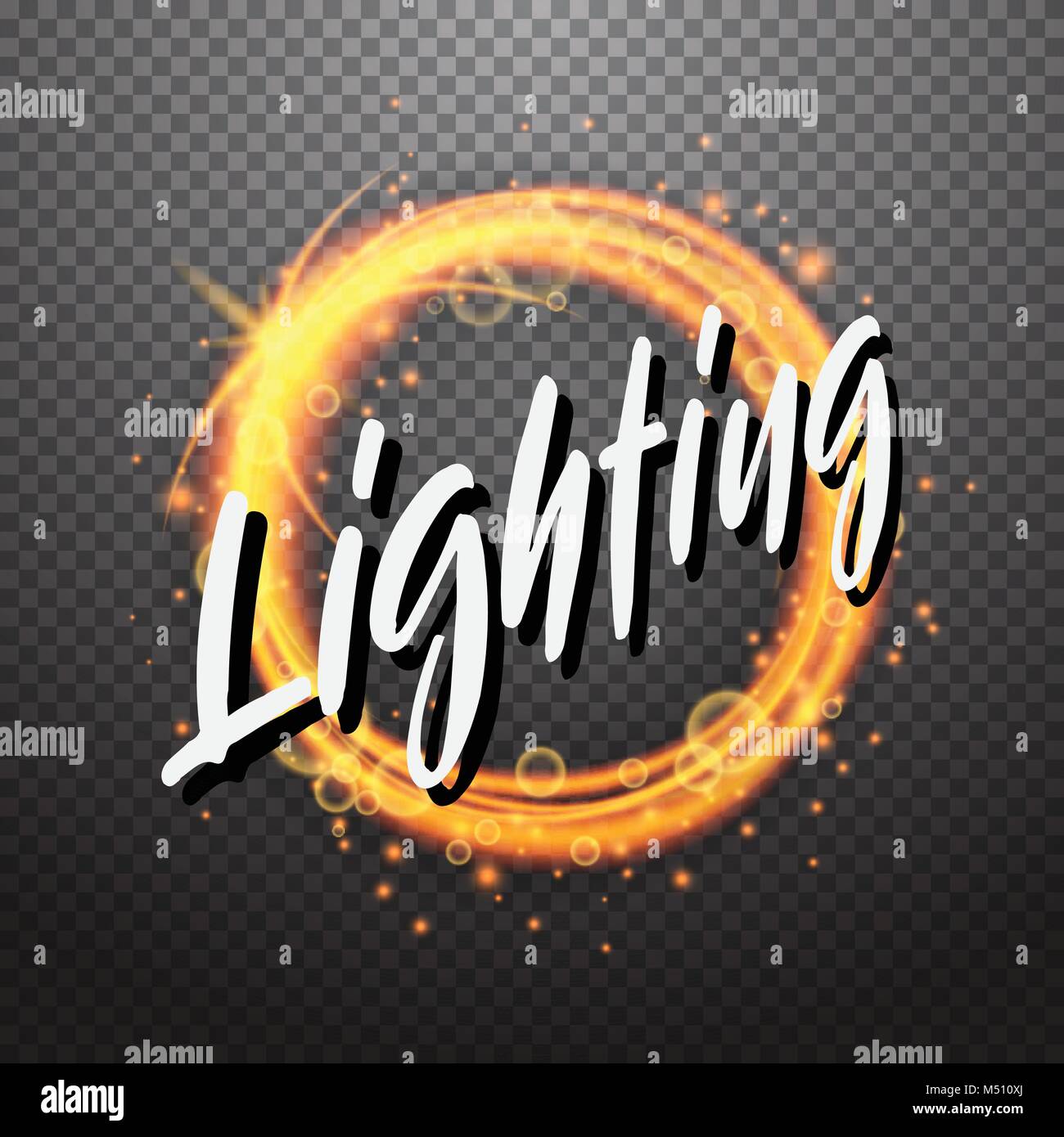 Shining circle light effect design element. Vector illustration Stock ...