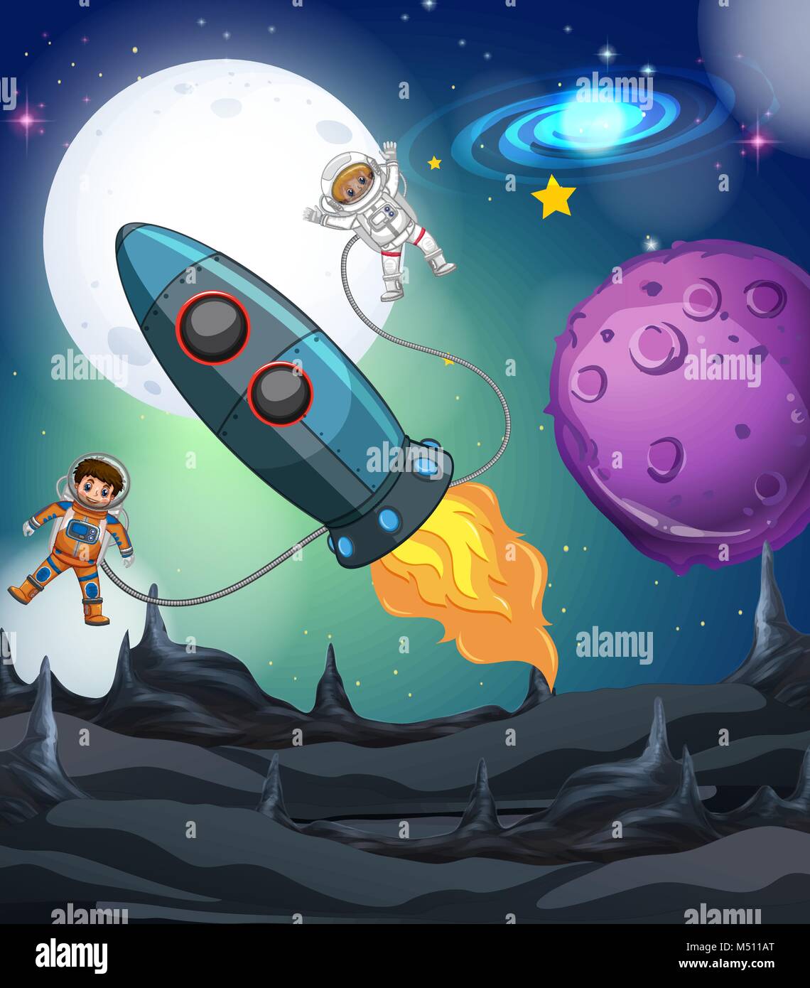 Astronaut Spaceship Clip Art