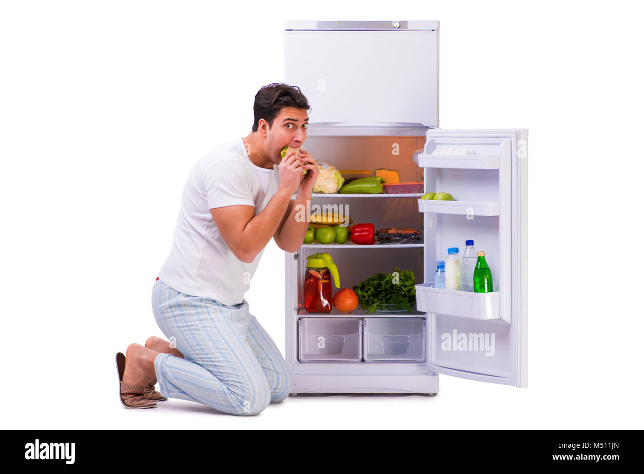 Open fridge full fresh Cut Out Stock Images & Pictures - Alamy