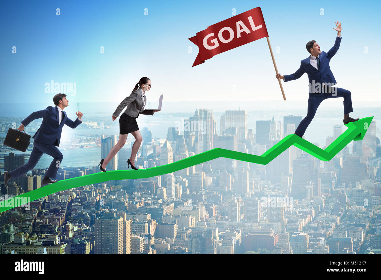 Achieving targets hi-res stock photography and images - Alamy