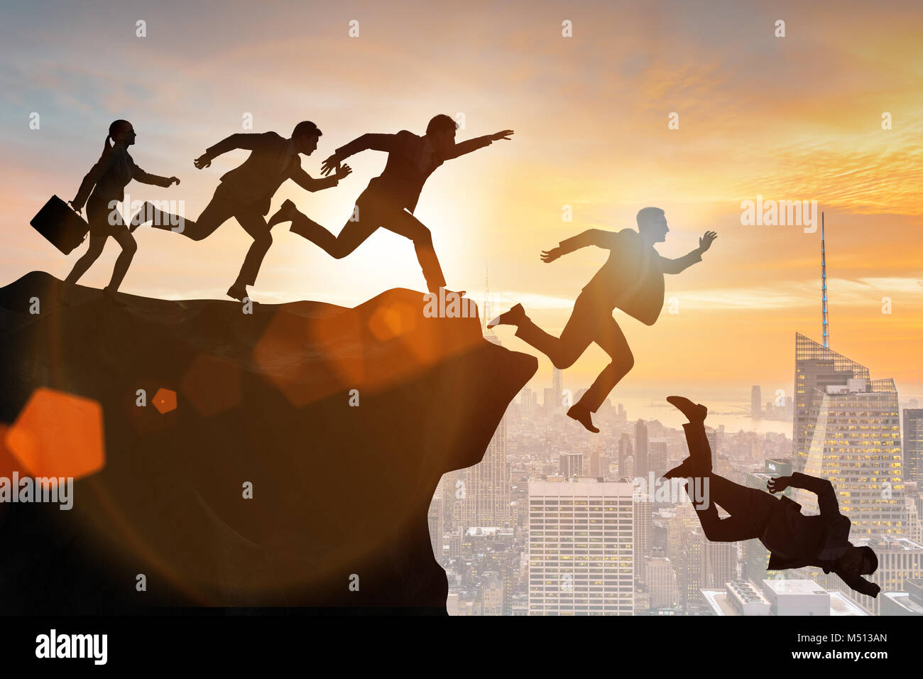 Woman falling off rock climb hi-res stock photography and images - Alamy