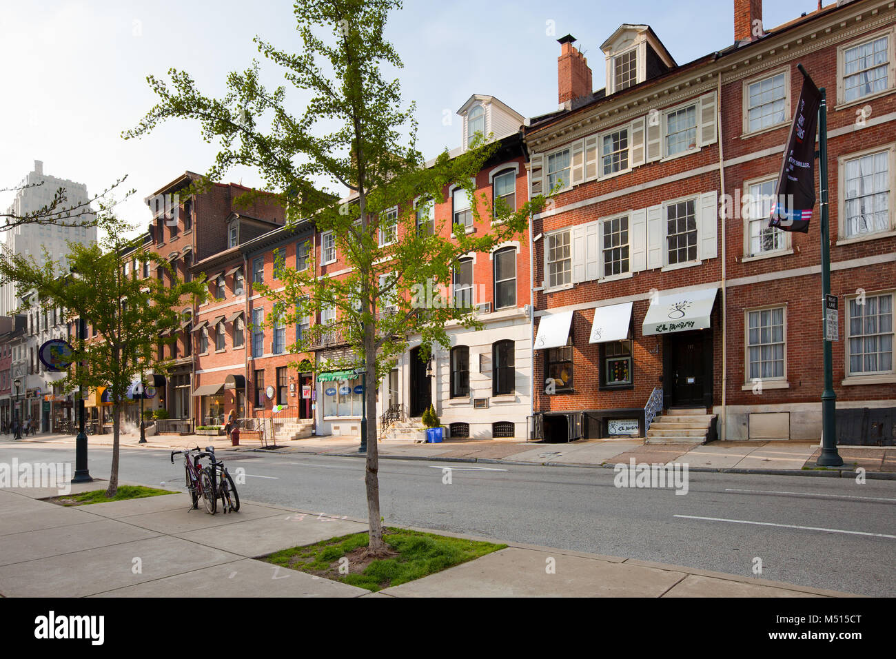 Philadelphia, Pennsylvania, United States - Traditional brick buildings ...