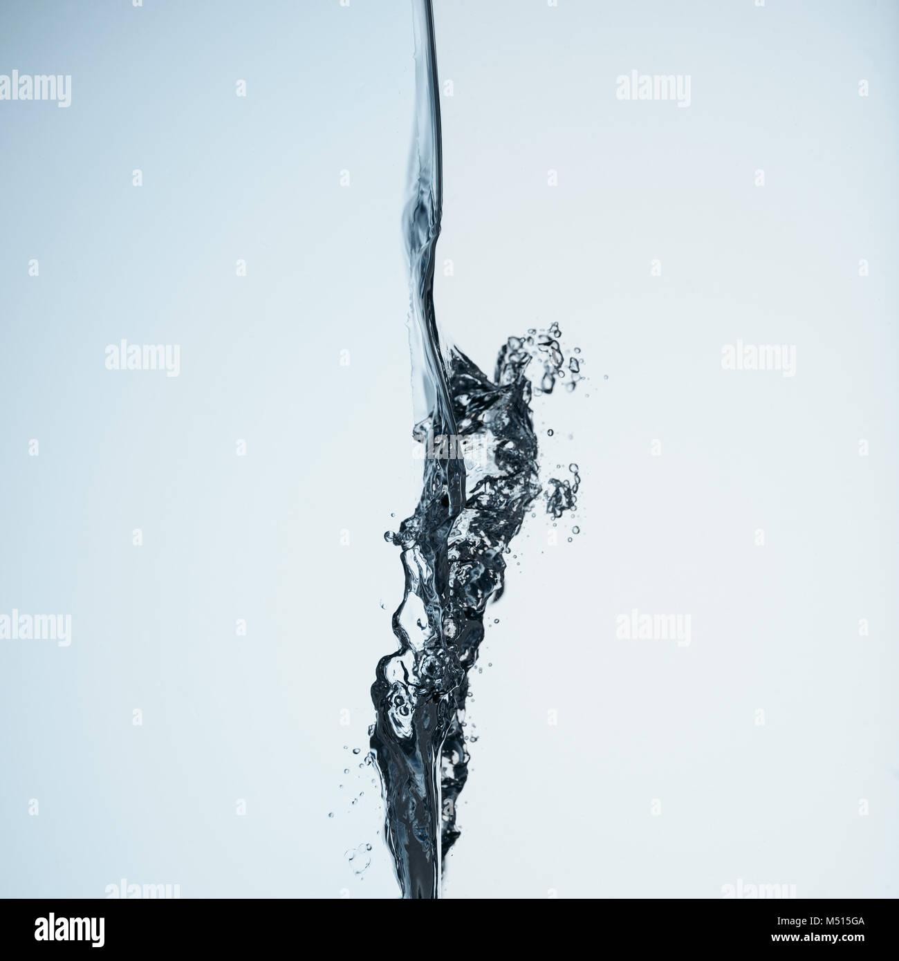 minimalistic background with water splash, isolated on white Stock ...