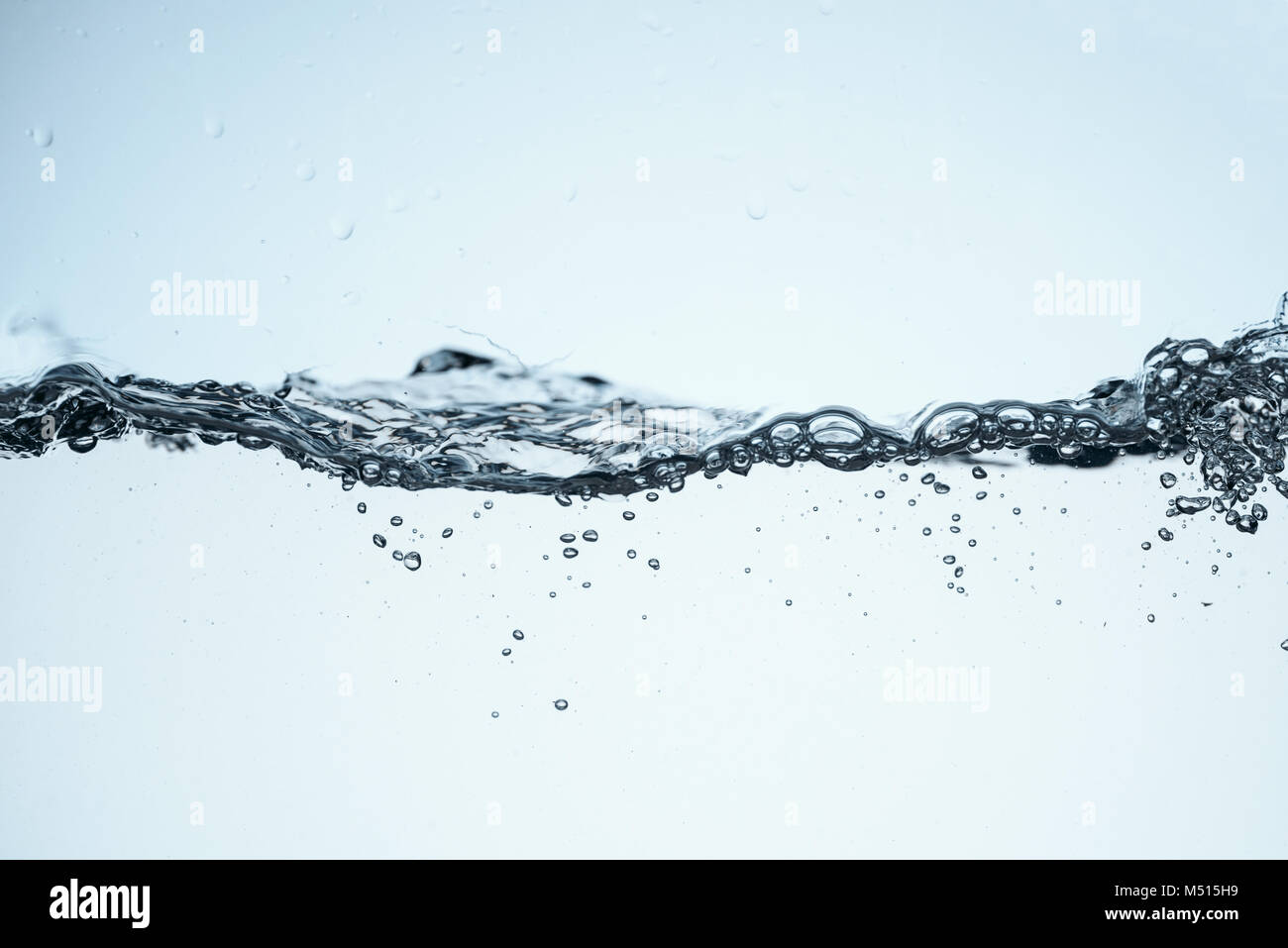 minimalistic background with flowing water, isolated on white Stock ...