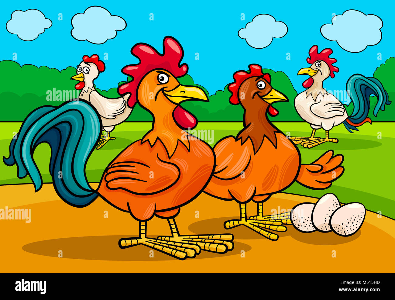 Brown Hen Cartoon High Resolution Stock Photography and Images - Alamy