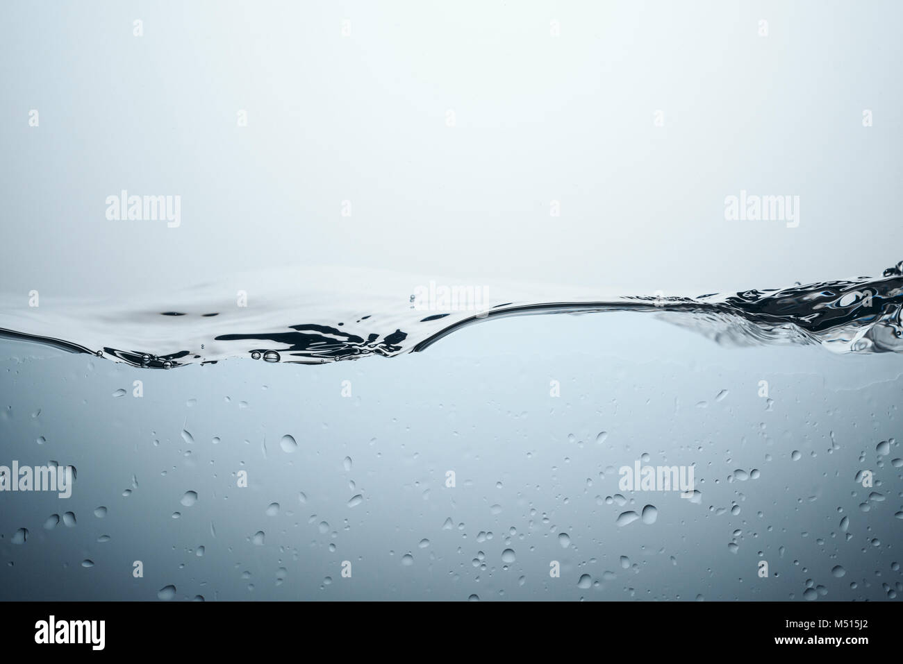 minimalistic texture with water splash and drops, isolated on white ...