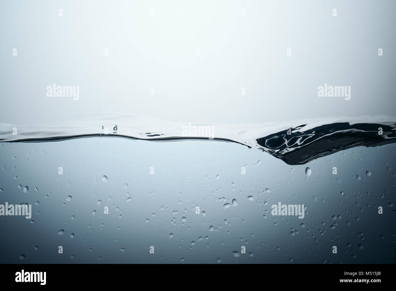 minimalistic background with flowing water, isolated on white Stock ...