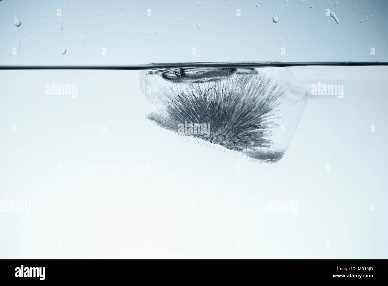 Melting ice flowing on water hi-res stock photography and images - Alamy