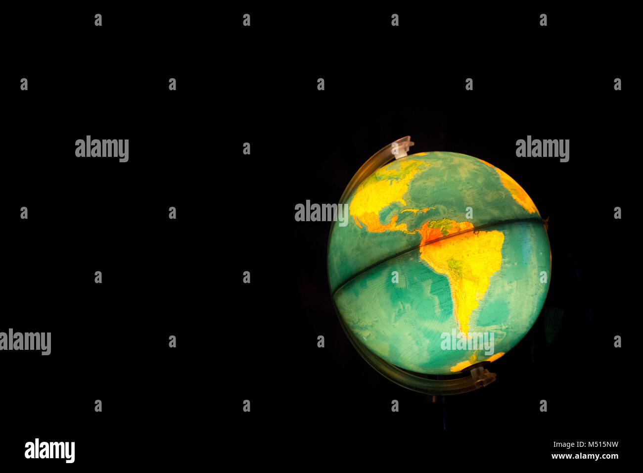 Globe lighted maps Stock Photo - Alamy