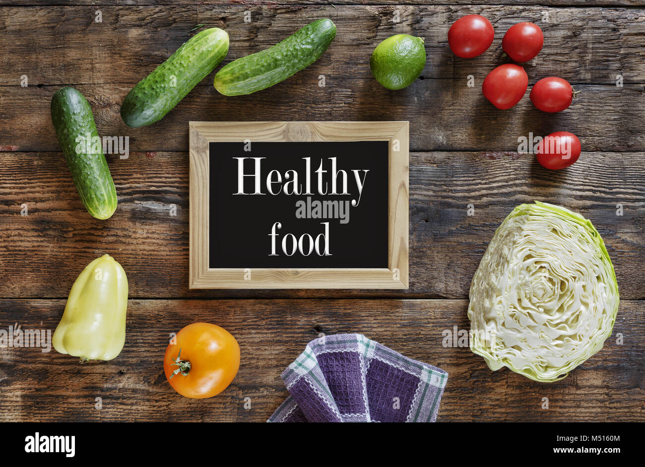 Healthy food. Ingredients for salad. Fresh vegetables Stock Photo - Alamy