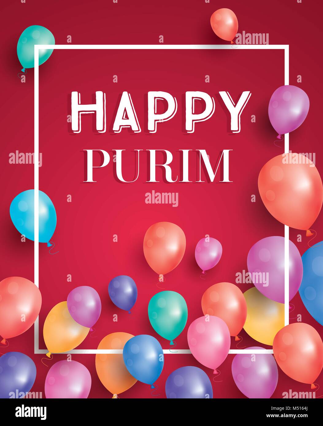 Modern invitation card happy Stock Vector Images - Alamy