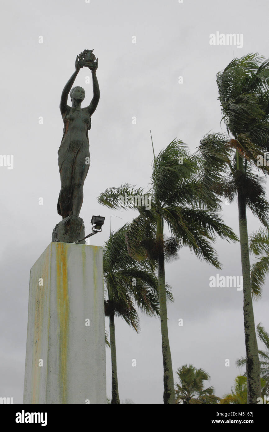 Monument on avenue of Independence. Toamasina, Madagascar Stock Photo ...