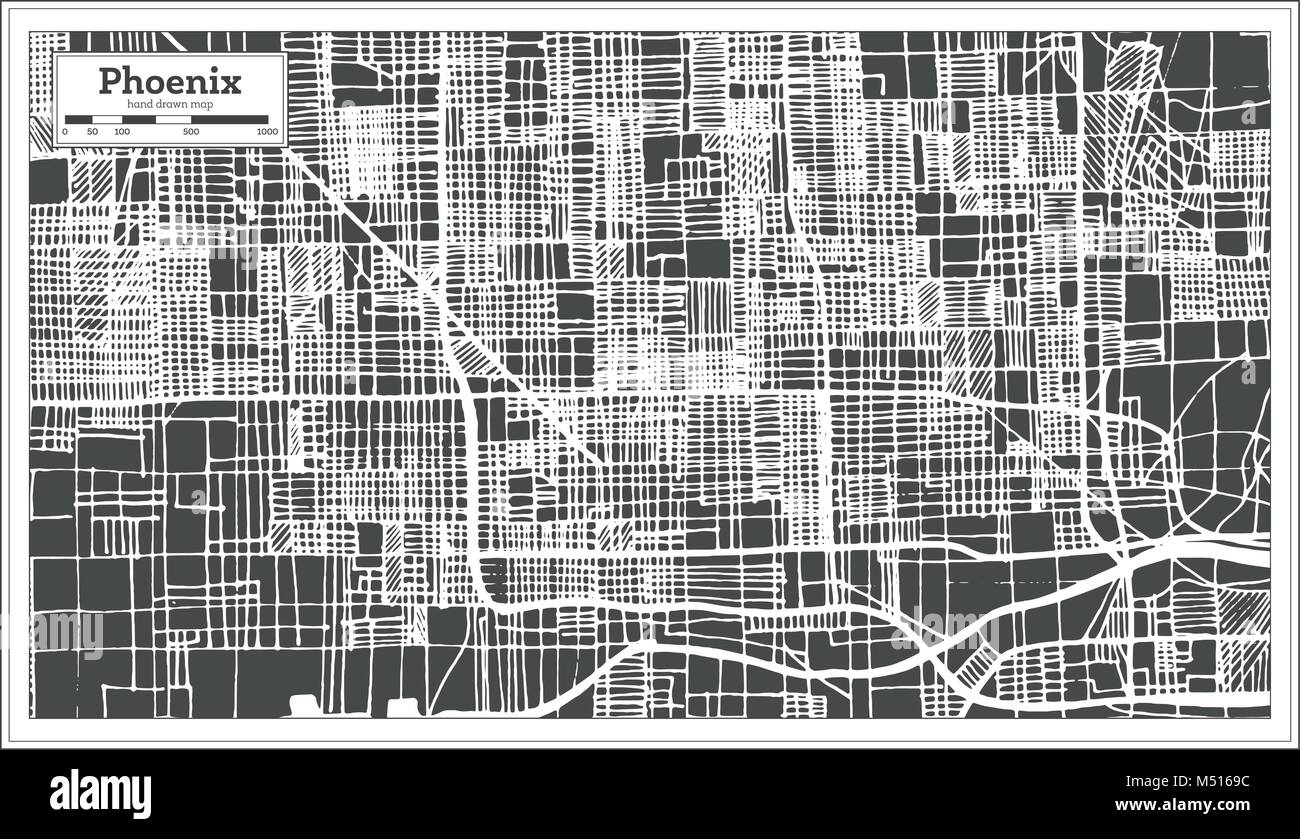 Phoenix vector map hi-res stock photography and images - Alamy