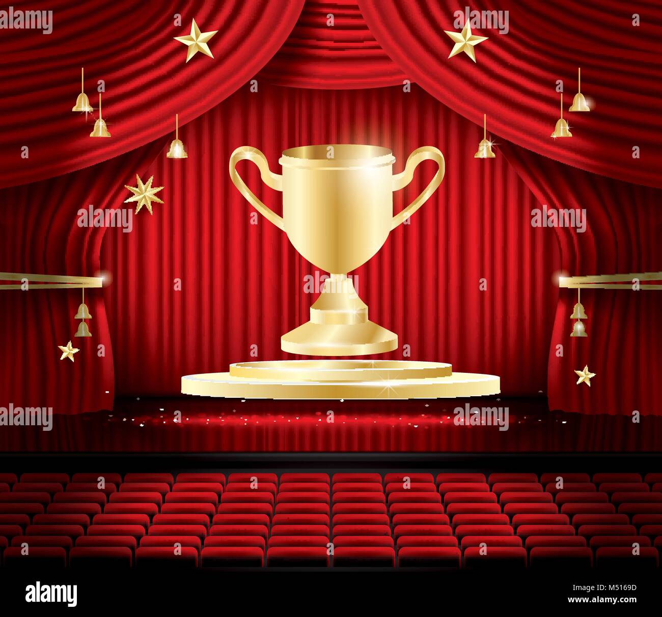 Red and gold hangings Stock Vector Images - Alamy