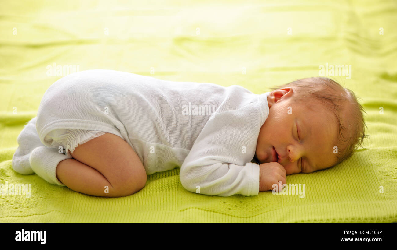 One week old newborn baby Stock Photo - Alamy