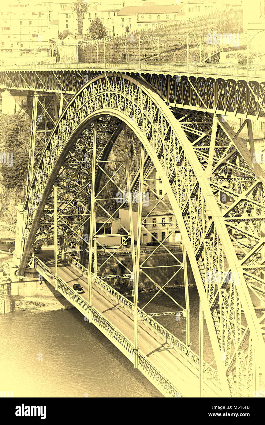 Bridge Built by Eiffel Stock Photo - Alamy