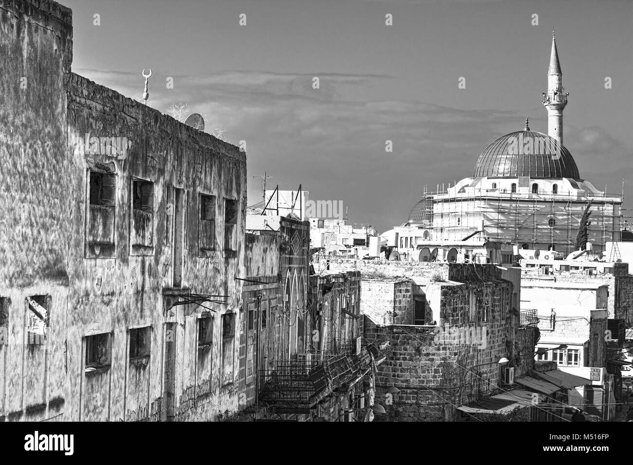 Mosque in the old city of Akko Stock Photo - Alamy