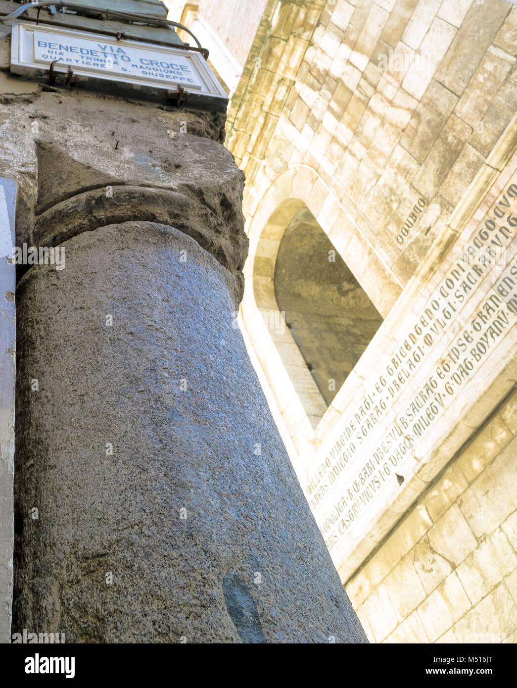 Santa Chiara facade Stock Photo - Alamy