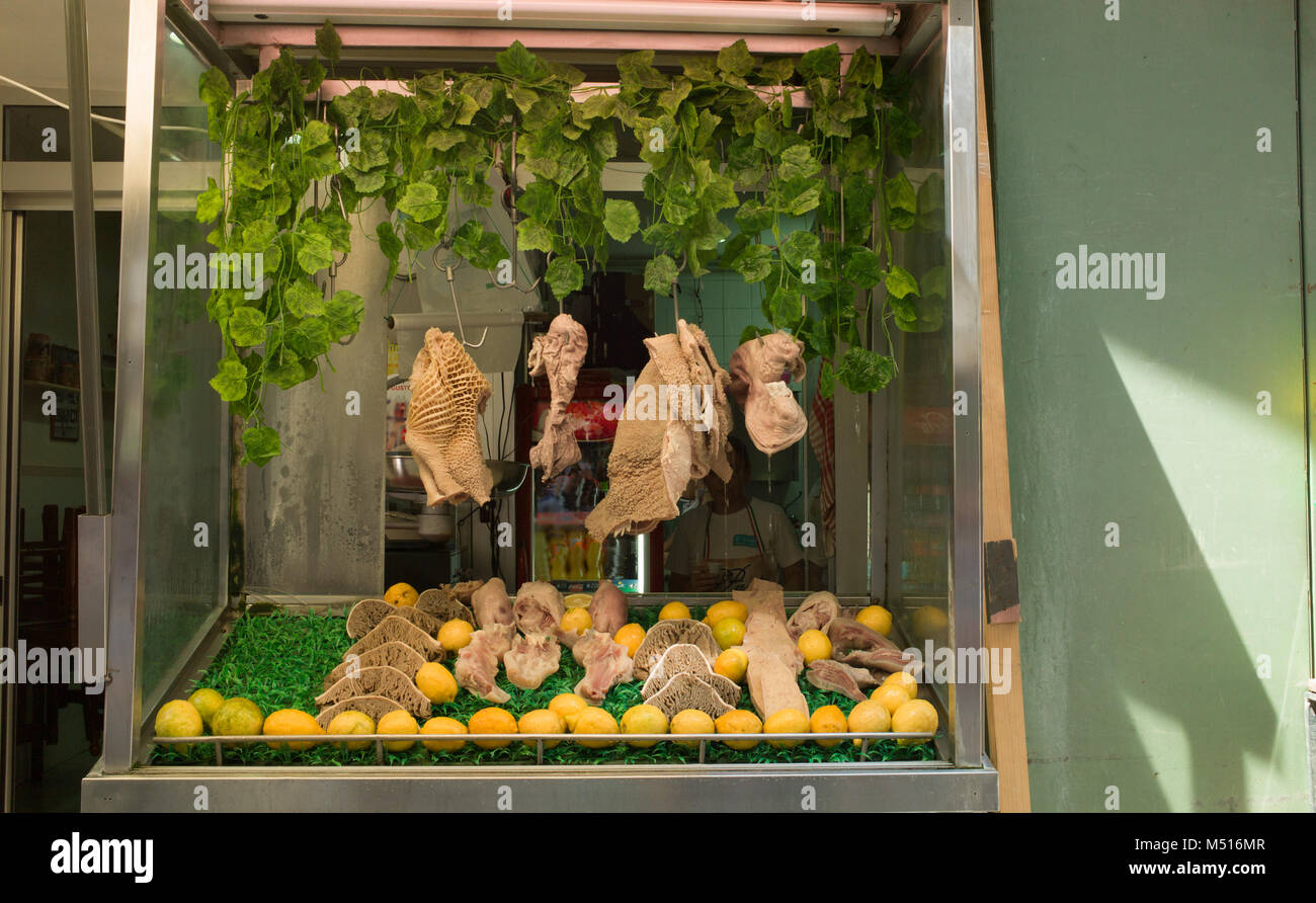 tripe shop in Naples Stock Photo - Alamy