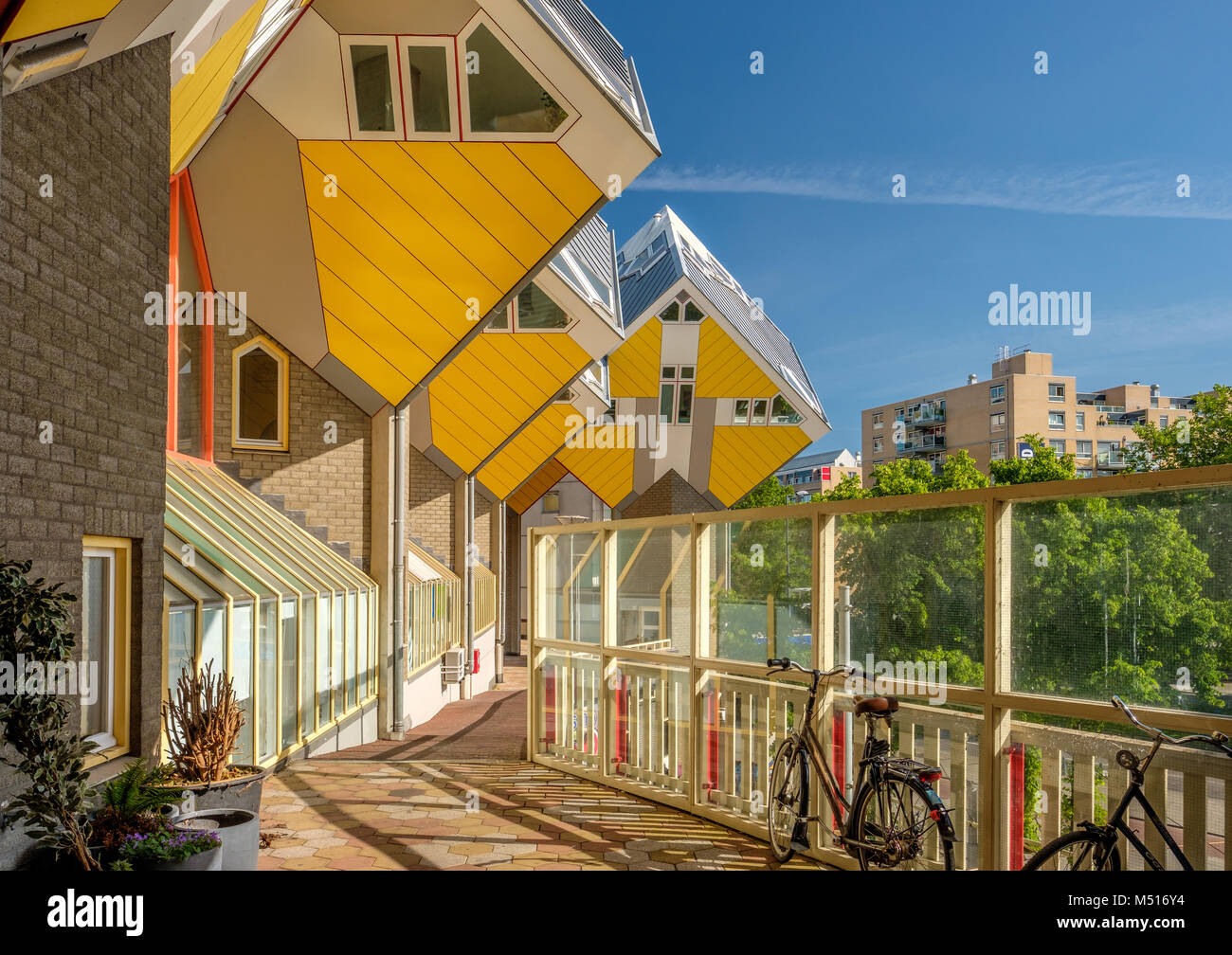 Cube houses in Rotterdam, South Holland, Netherlands Stock Photo - Alamy