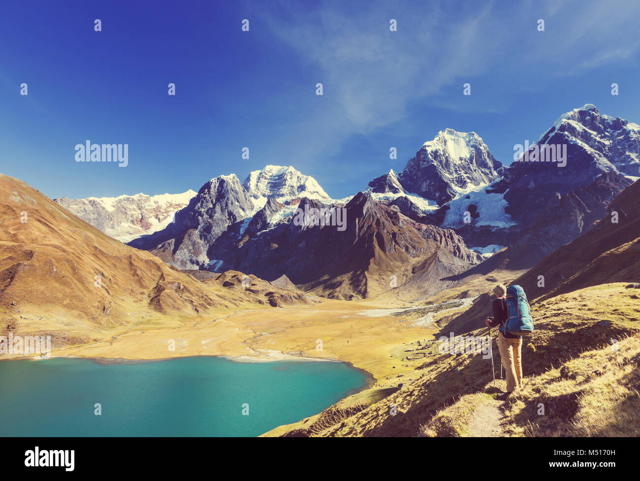 Hike in Peru Stock Photo - Alamy