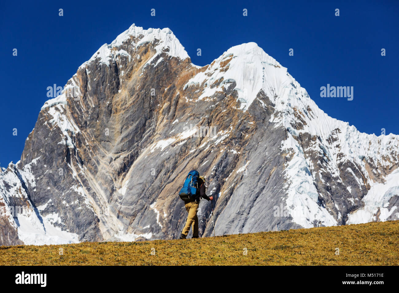 Hike in Peru Stock Photo - Alamy