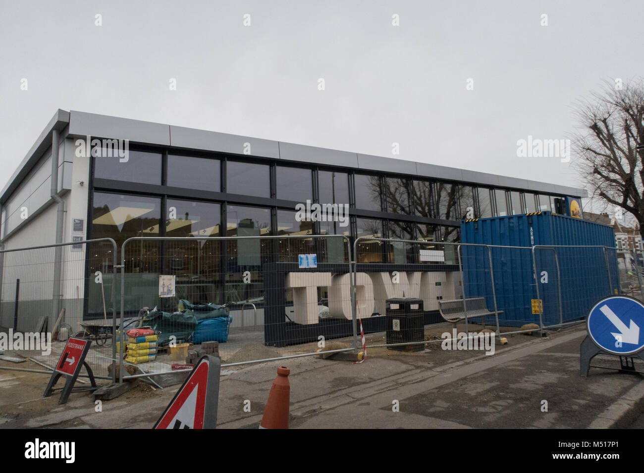 Lidl construction site Horchurch Essex Stock Photo - Alamy