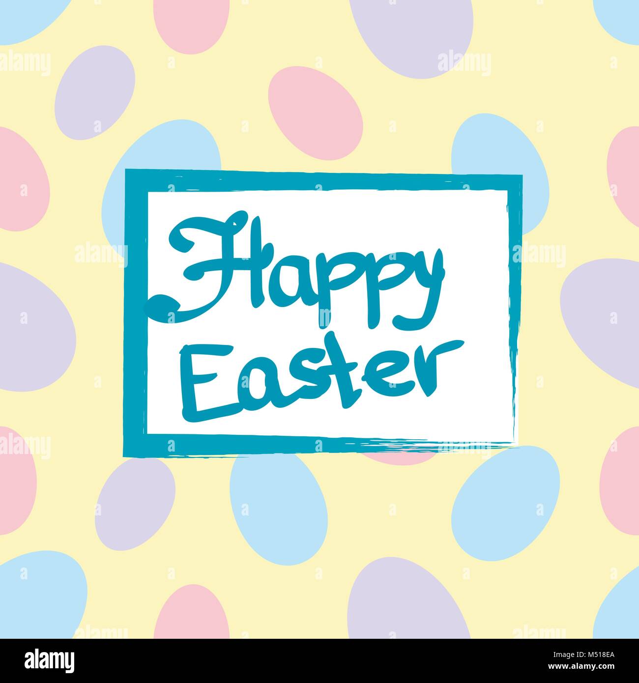 Set of easter color eggs on yellow background Stock Vector Image & Art ...