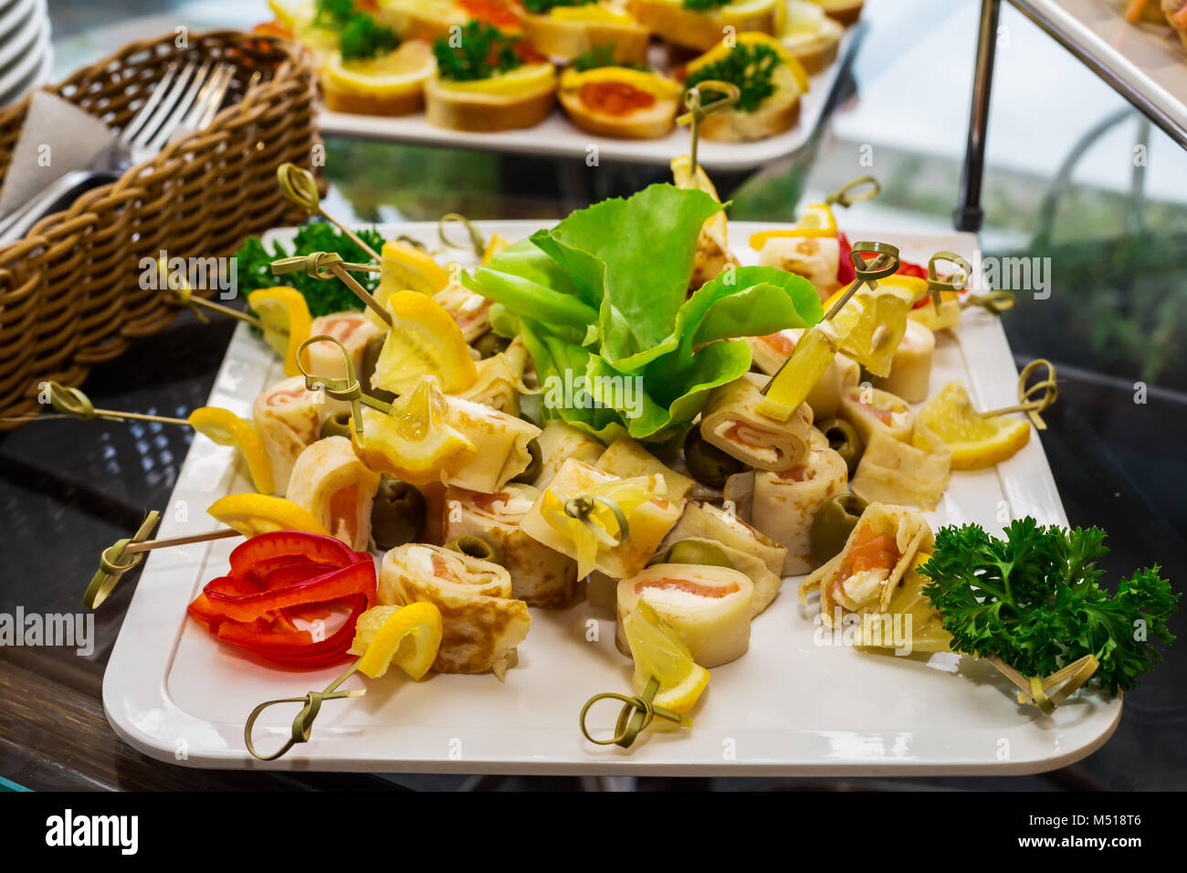 Assorted canapes hi-res stock photography and images - Alamy