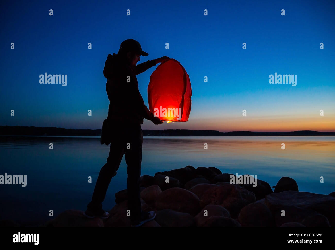Flying lantern hi-res stock photography and images - Alamy
