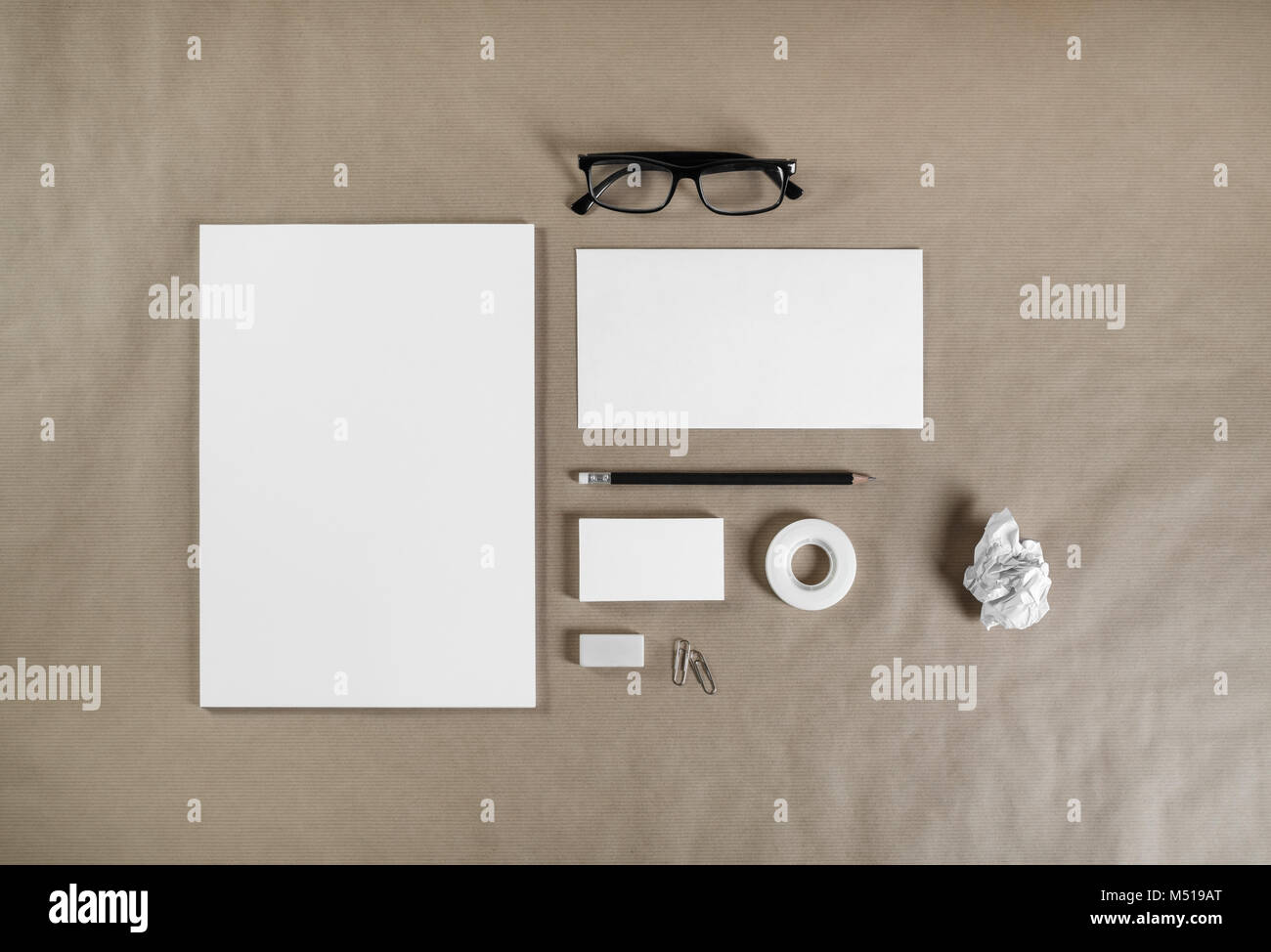 Blank ID set Stock Photo - Alamy