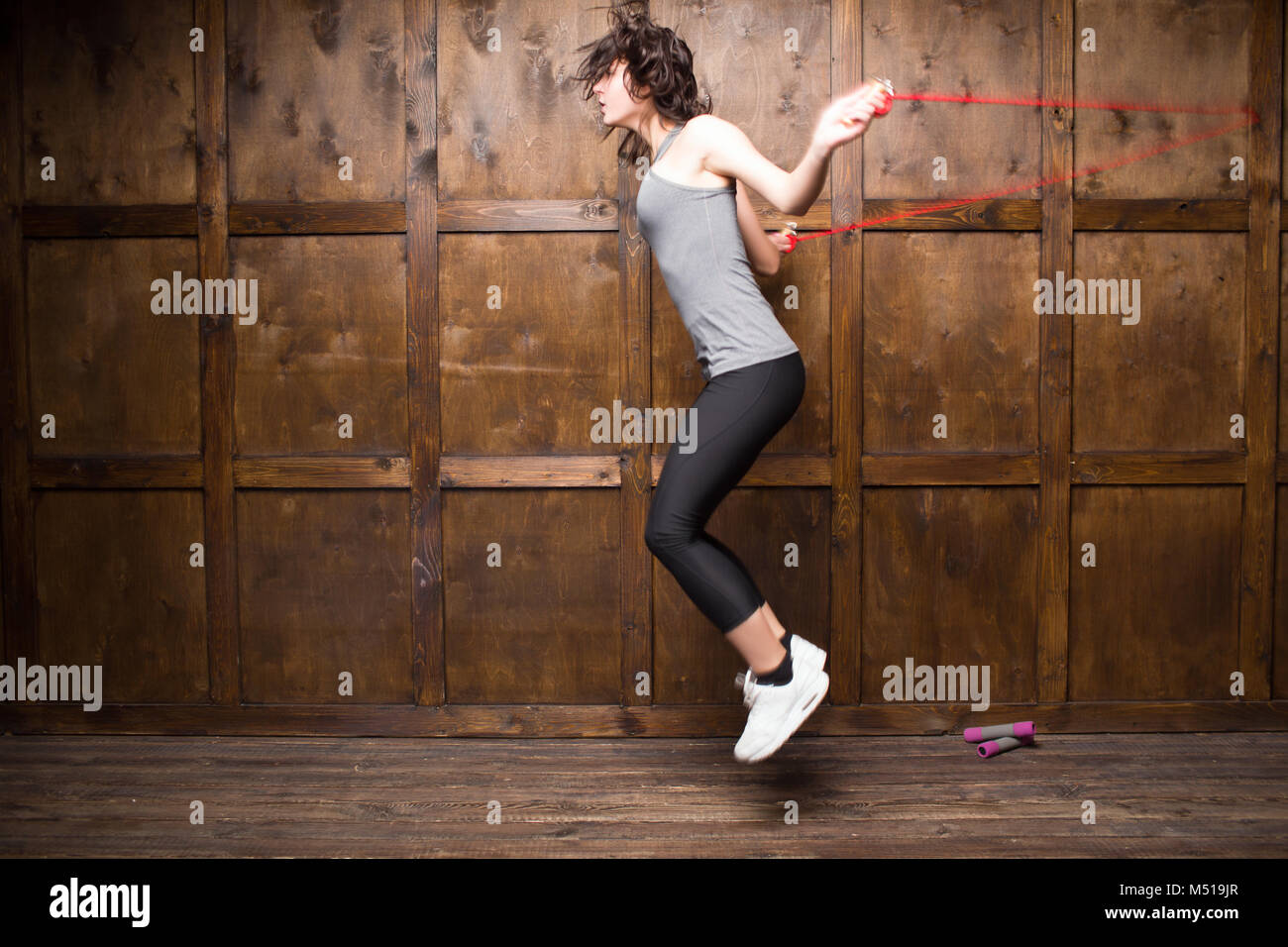 Girl skipping with rope hi-res stock photography and images - Alamy
