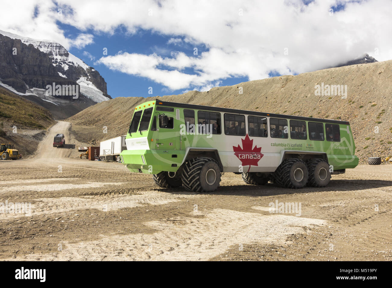 Athabasca glacier ice explorer truck Stock Photo - Alamy