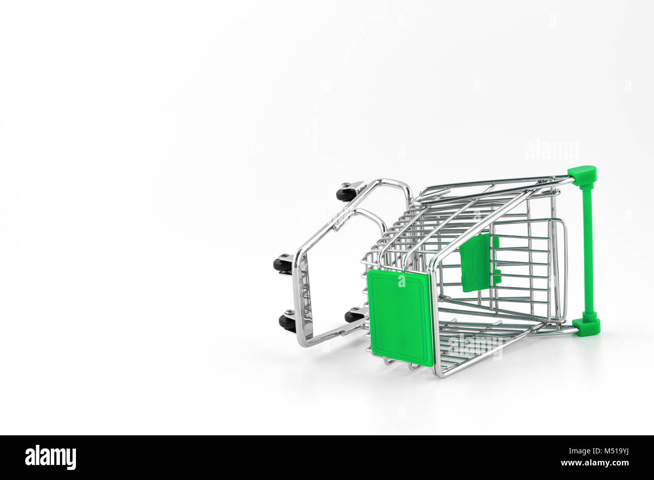 Small metal shopping cart Stock Photo - Alamy