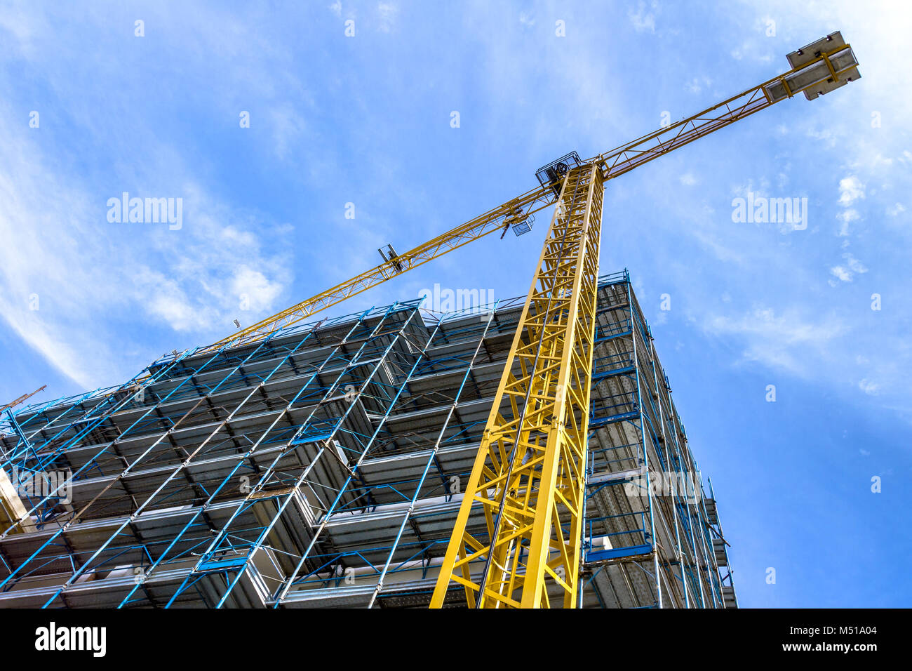 Work housing under construction apartment buildings hi-res stock ...