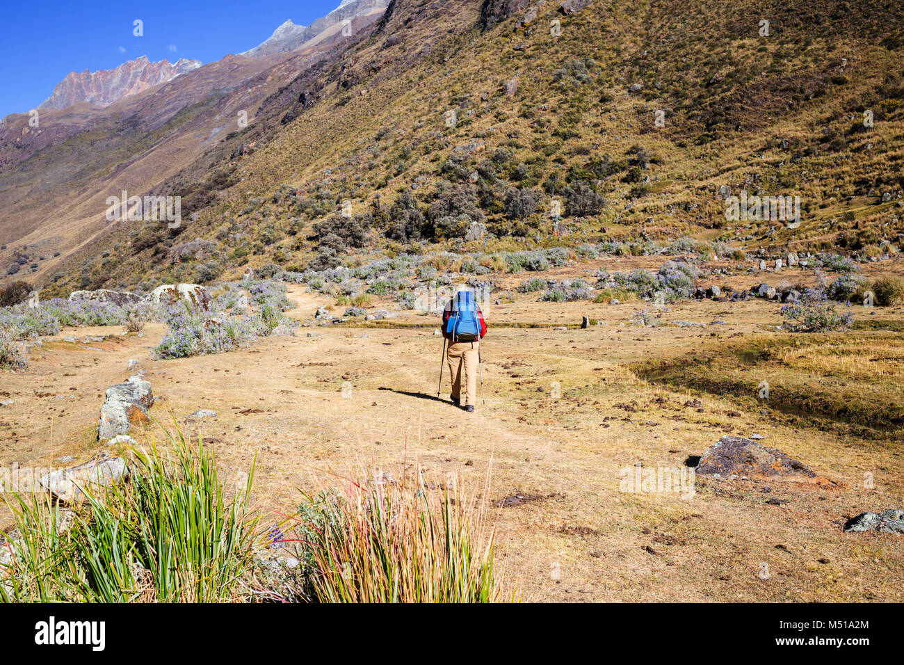 Hike in Peru Stock Photo - Alamy