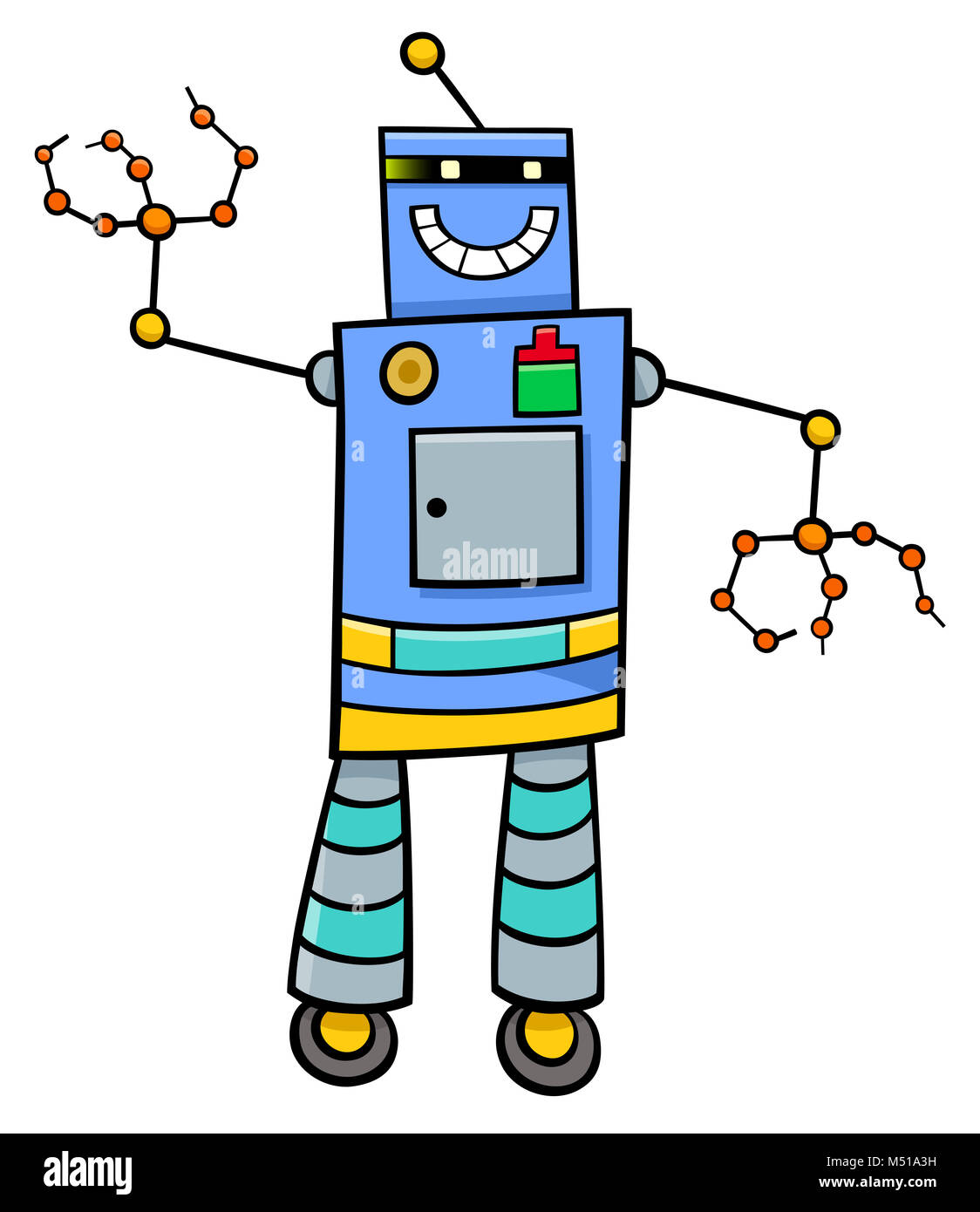 cartoon robot fantasy character Stock Photo - Alamy