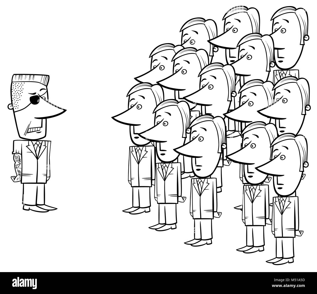 Vector employees Black and White Stock Photos & Images - Alamy