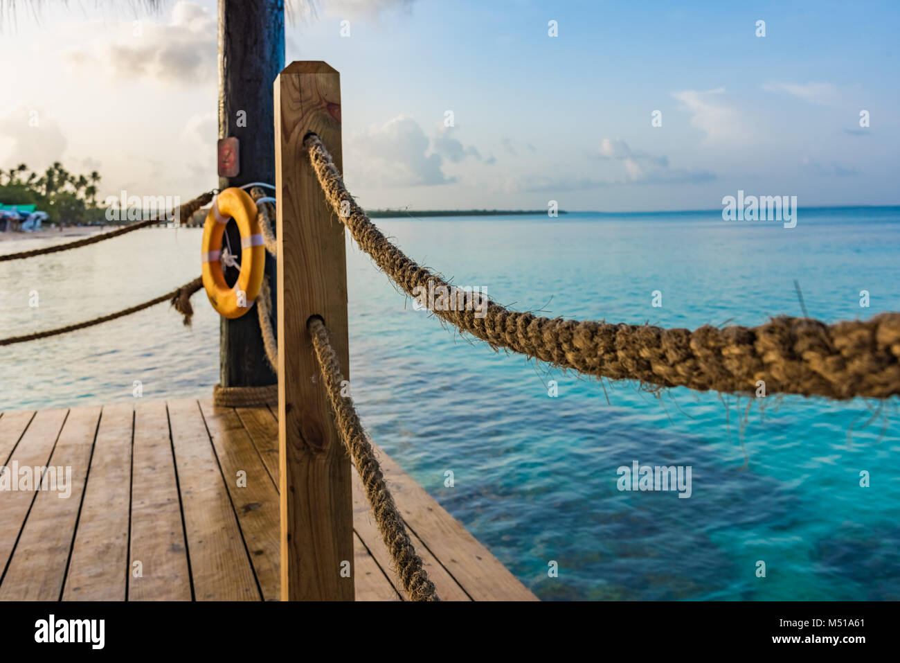 pier rope fencing Stock Photo - Alamy