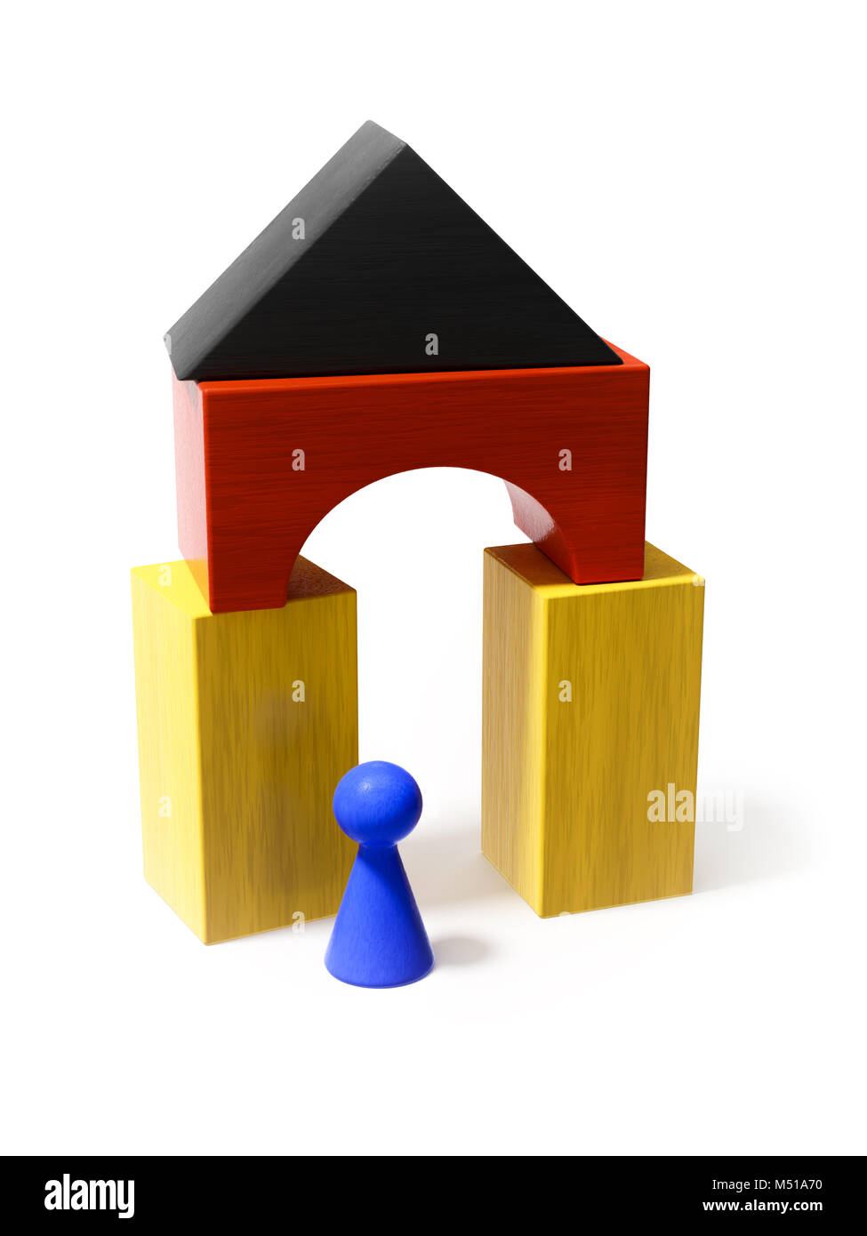 some colorful building blocks Stock Photo - Alamy