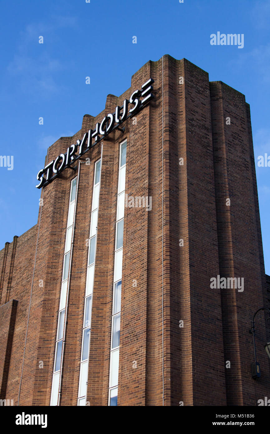 City of Chester, England. Picturesque view of the former Odeon Cinema ...