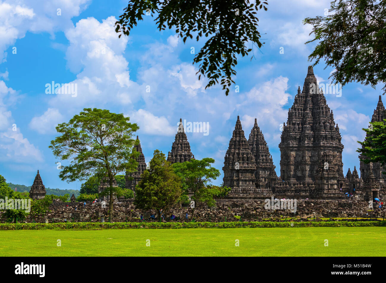 Prambanan temple near Yogyakarta on Java island - Indonesia Stock Photo ...