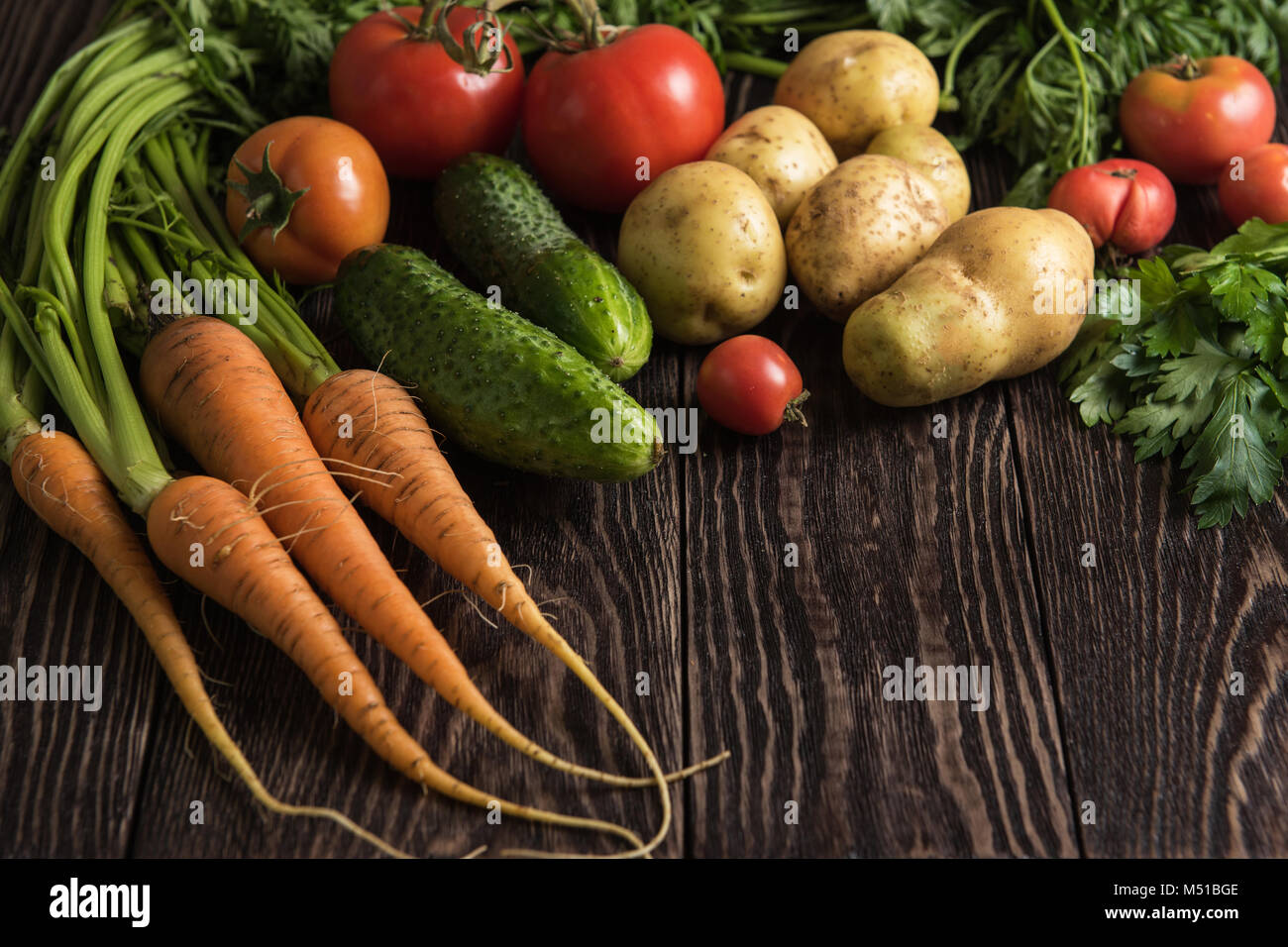 freshly grown raw vegetables Stock Photo - Alamy