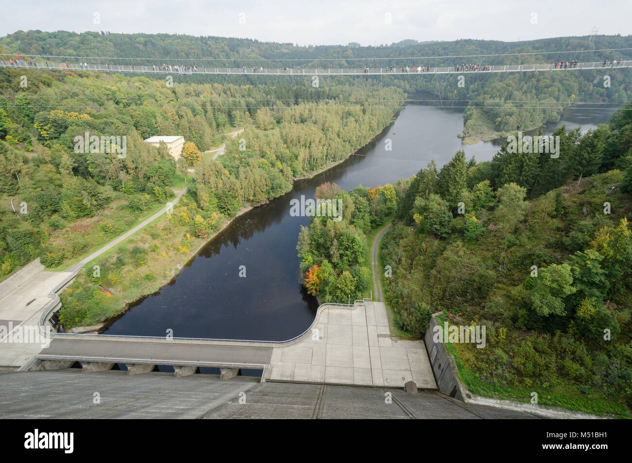 Concrete dam Rappbode Stock Photo - Alamy