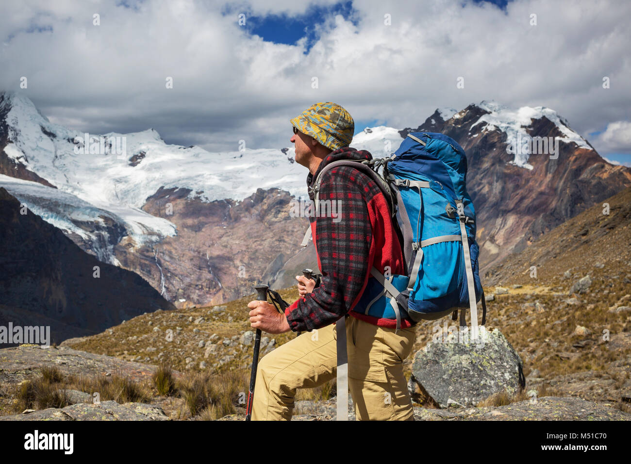 Hike in Peru Stock Photo - Alamy
